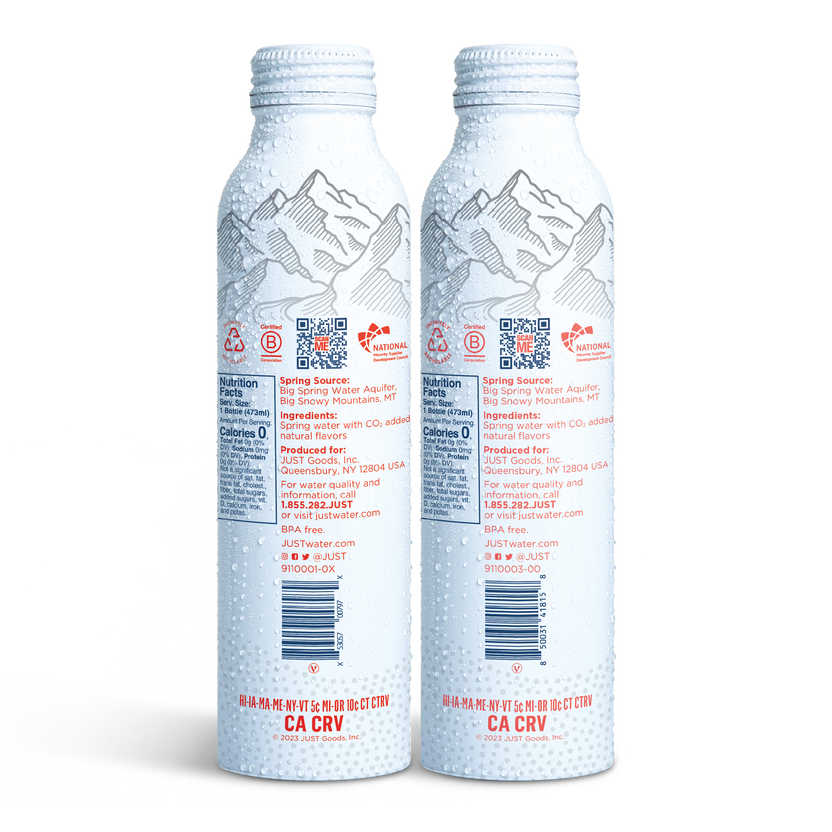 JUST Bubbles Sparkling Strawberry & Watermelon Flavored Spring Water ...